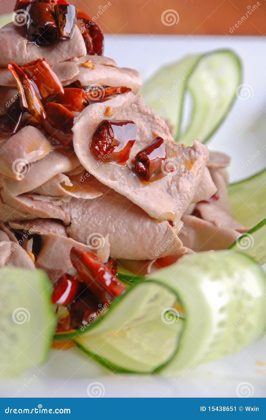 Pepper Fried Duck Intestine Stock Image - Image of meat, restaurant ...