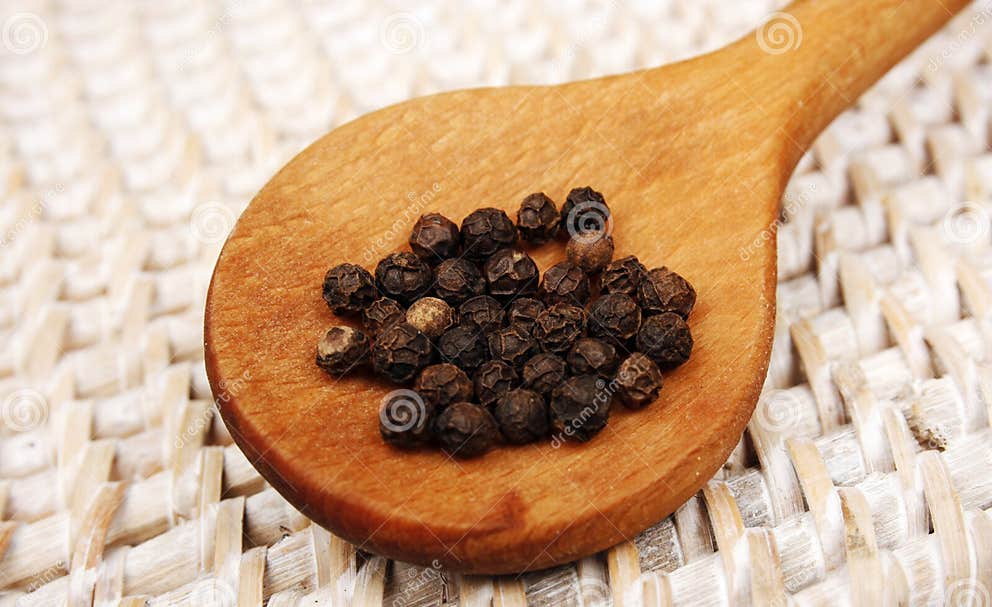 Pepper grains stock photo. Image of shot, ingredient - 16659514