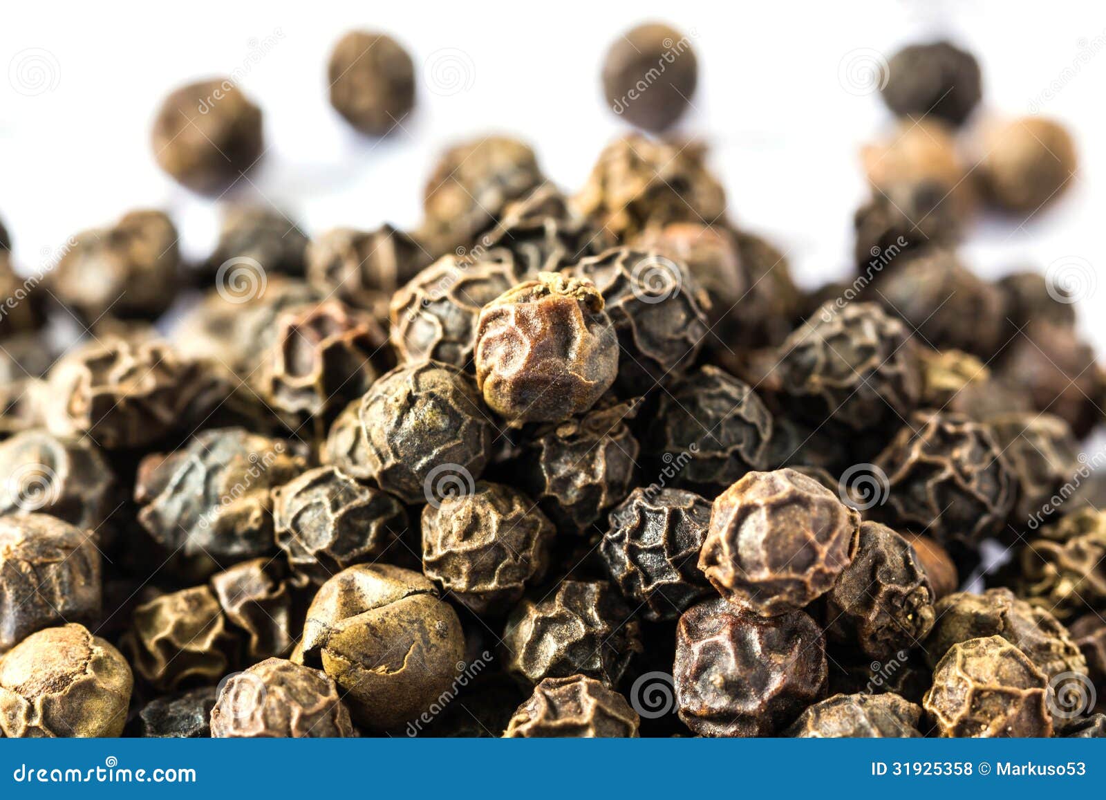 Pepper grains stock photo. Image of herb, isolated, heat - 31925358