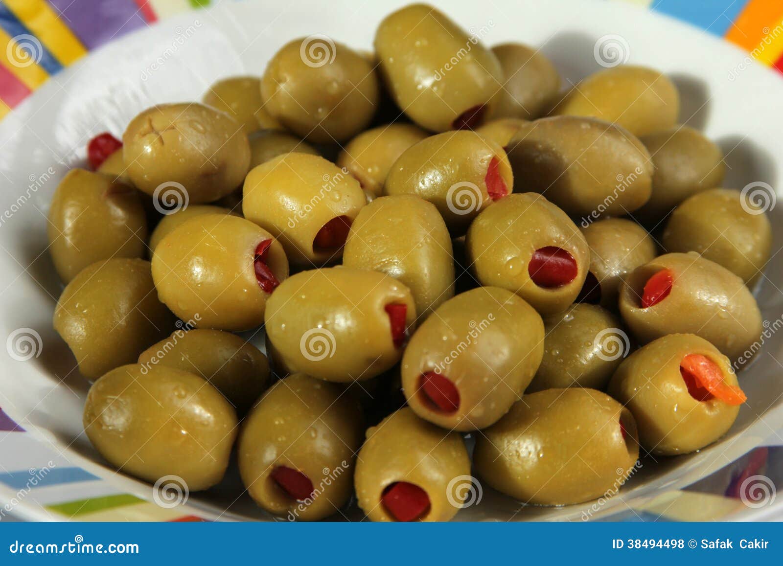 Pepper green olive stock photo. Image of greece, appetizer - 38494498
