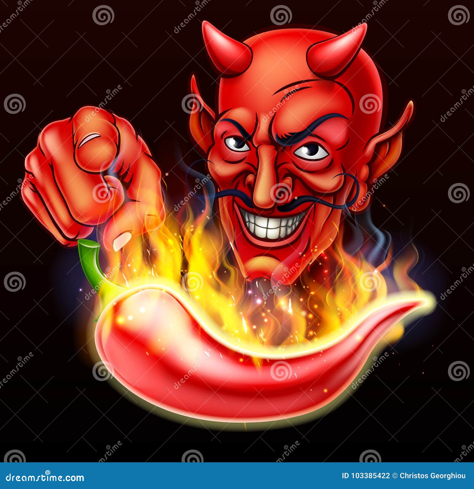 Fire Devil Royalty-Free Stock Photo | CartoonDealer.com #43010223