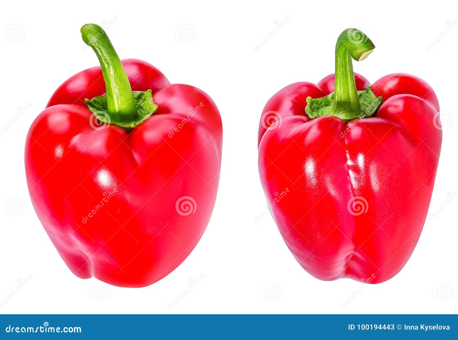 Pepper Isolated. Red Bell Pepper Stock Image - Image of freshness ...