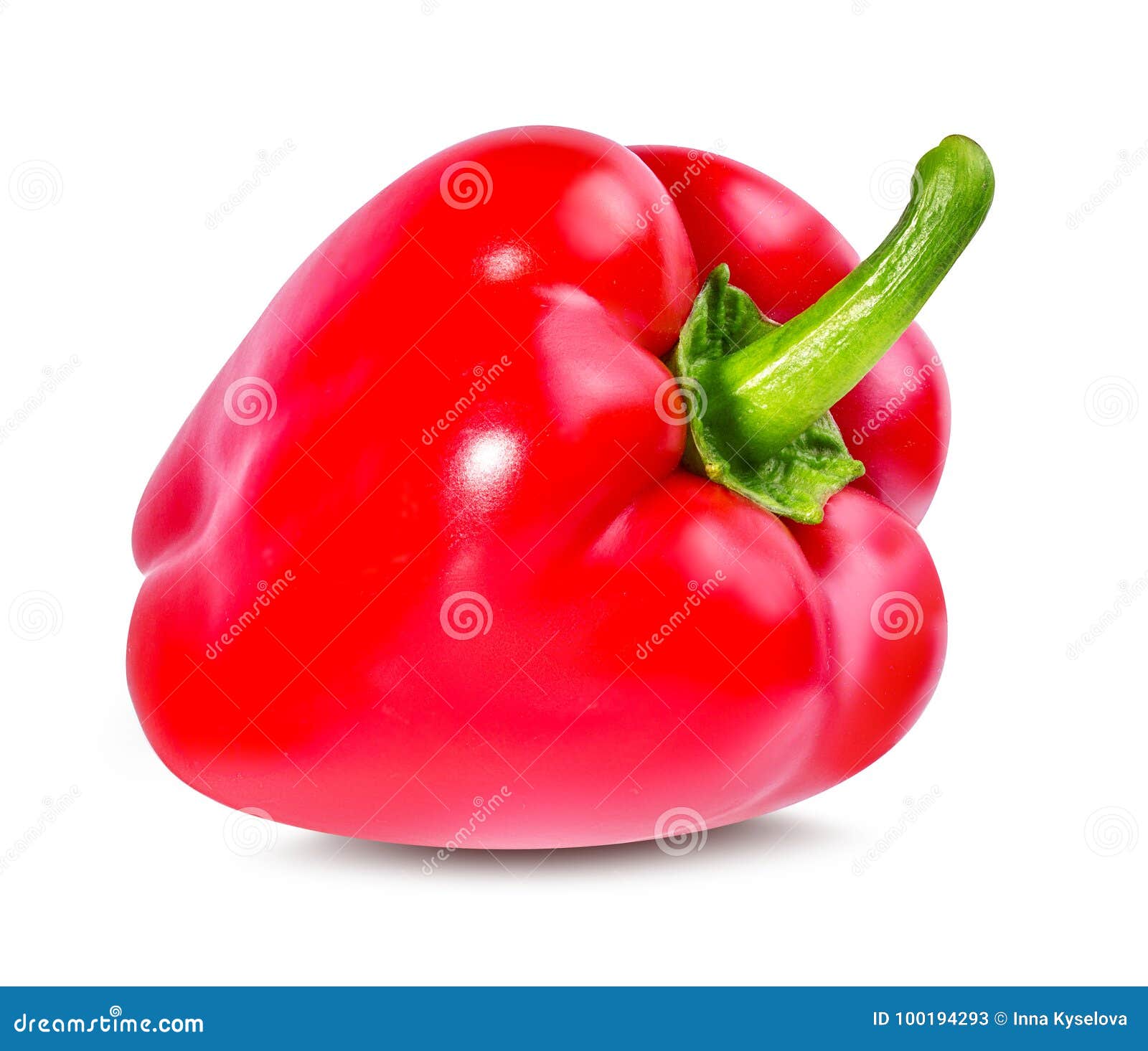 Pepper Isolated. Red Bell Pepper Stock Image - Image of isolated ...