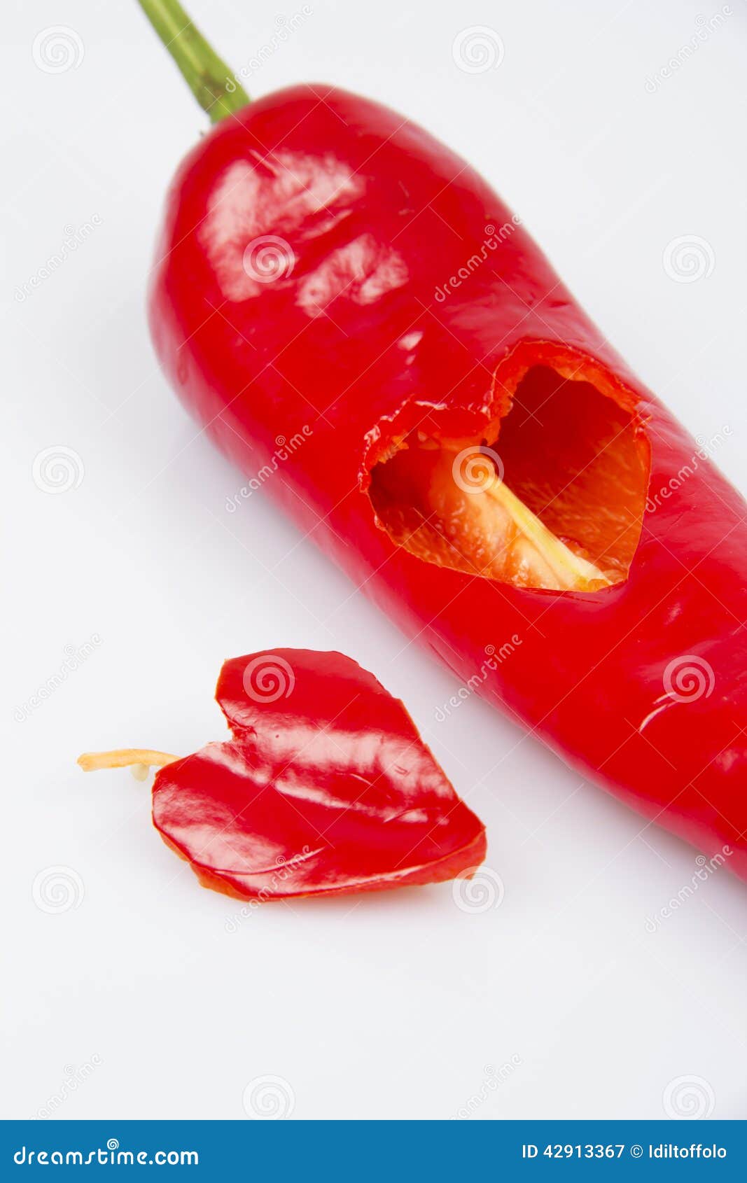 Pepper Love stock image. Image of fried, organic, shaped - 42913367