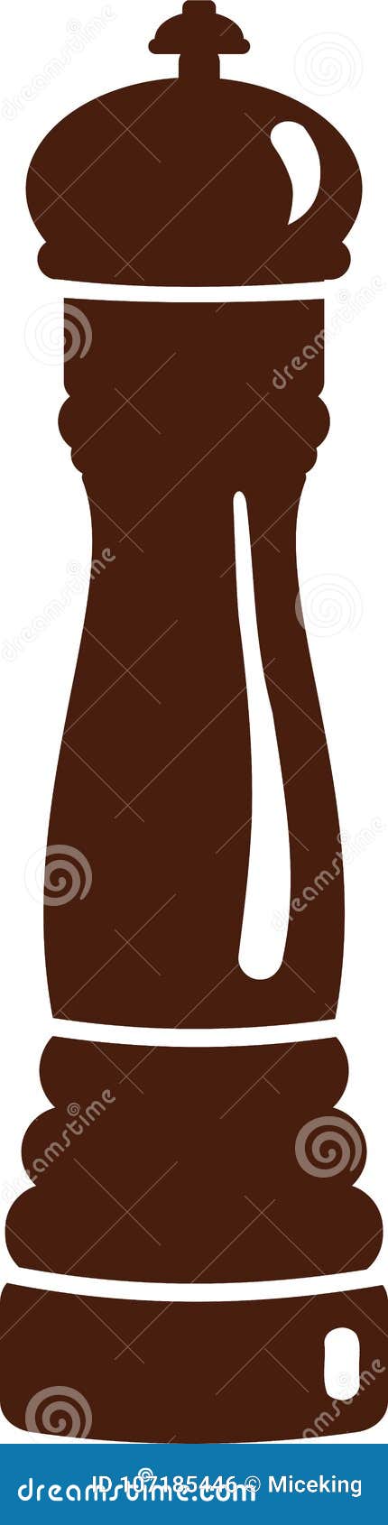 Pepper Mill Sign Emoji Icon Illustration. Spicy Vector Symbol Emoticon ...