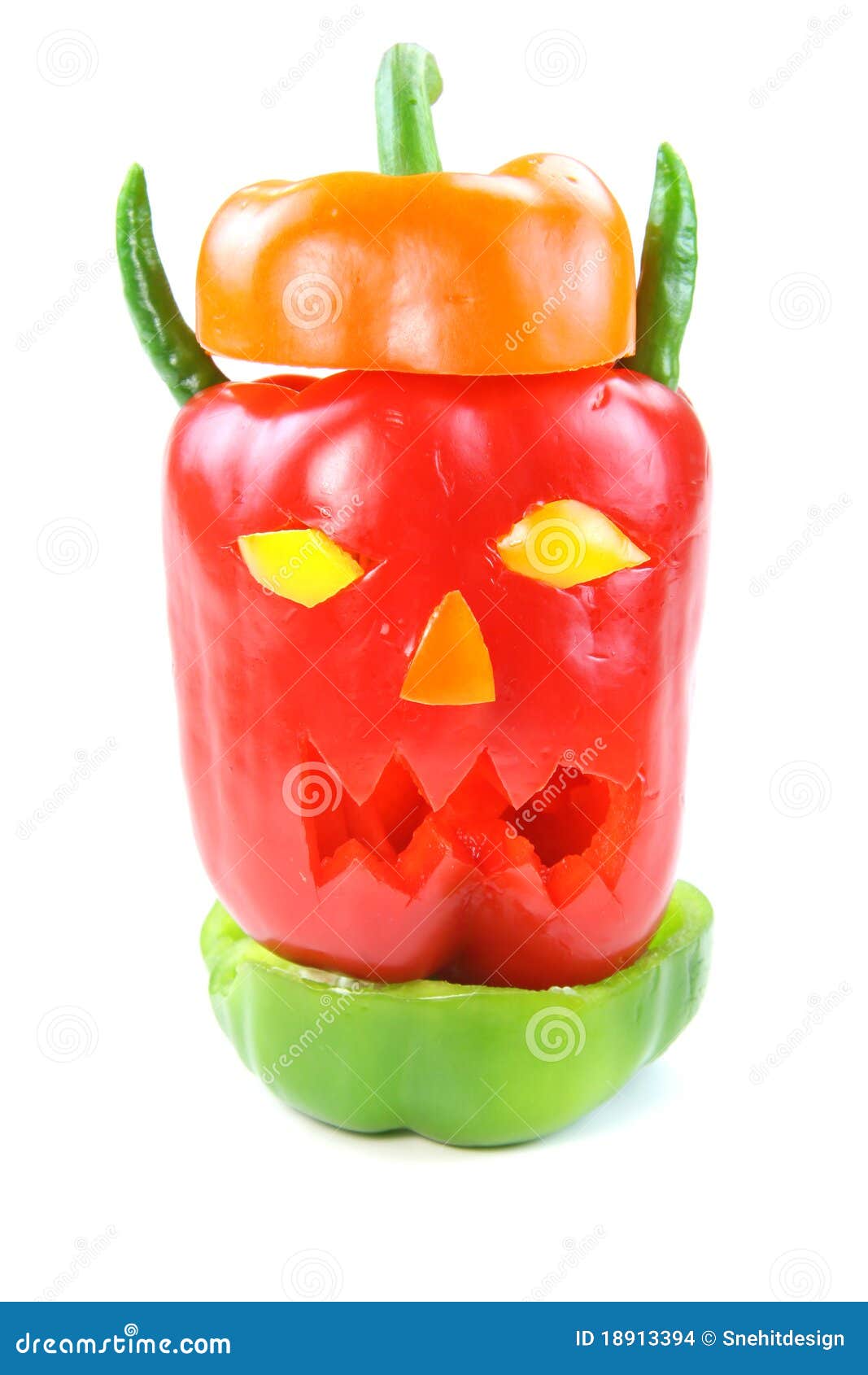 Pepper monster stock photo. Image of chilli, concept - 18913394