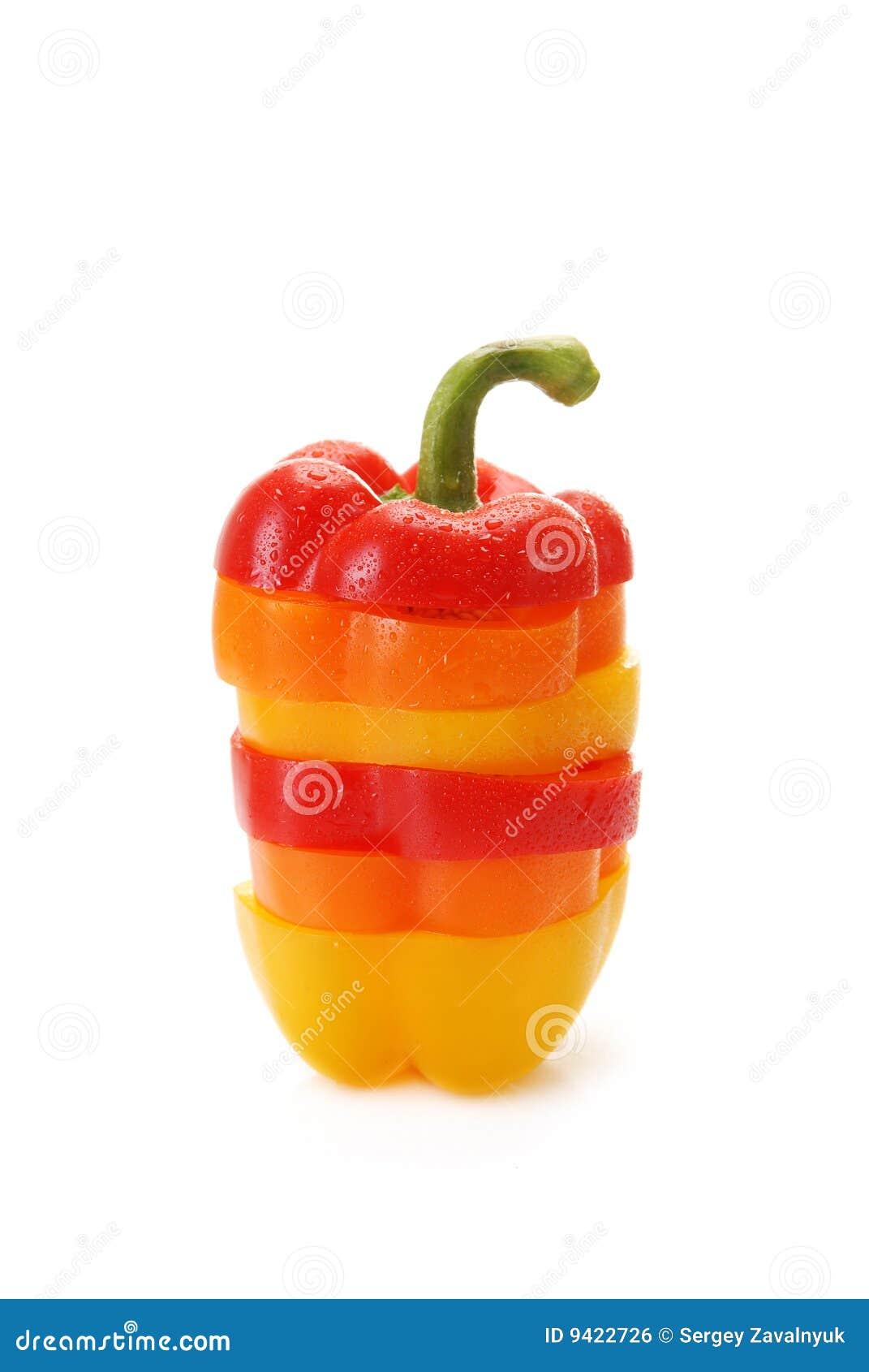 Pepper a Paprika from Slices Stock Photo - Image of food, color: 9422726