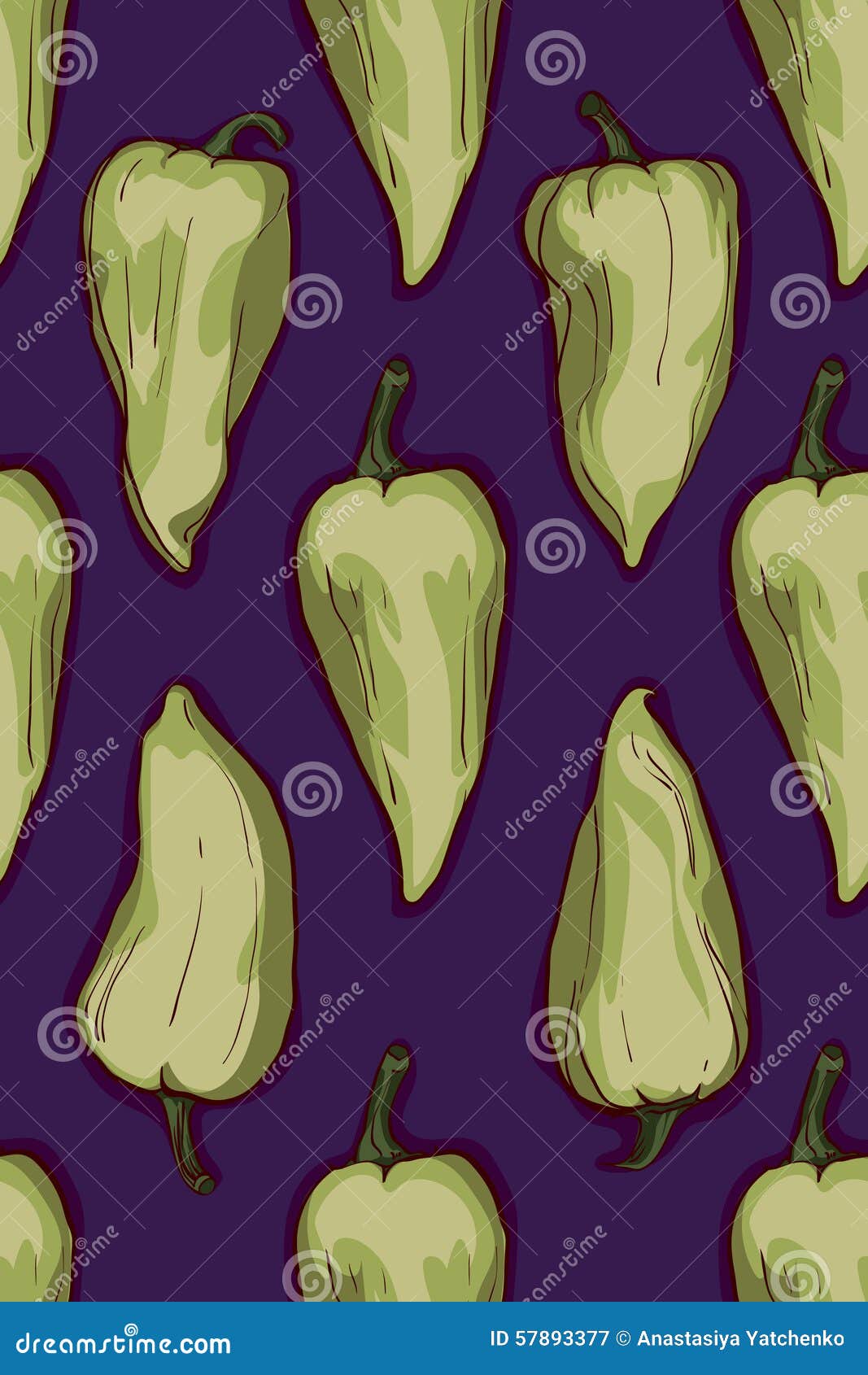 Pepper pattern stock vector. Illustration of purple, pepper - 57893377
