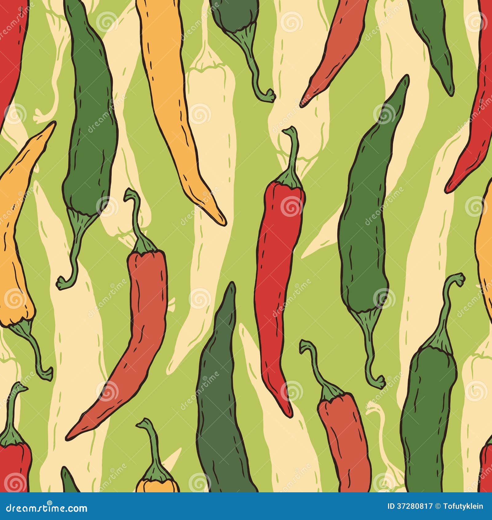 Pepper pattern stock vector. Illustration of plant, green - 37280817