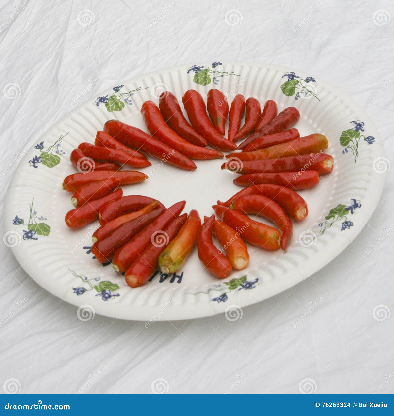Pepper in the plate stock photo. Image of hobby, vegetable - 76263324