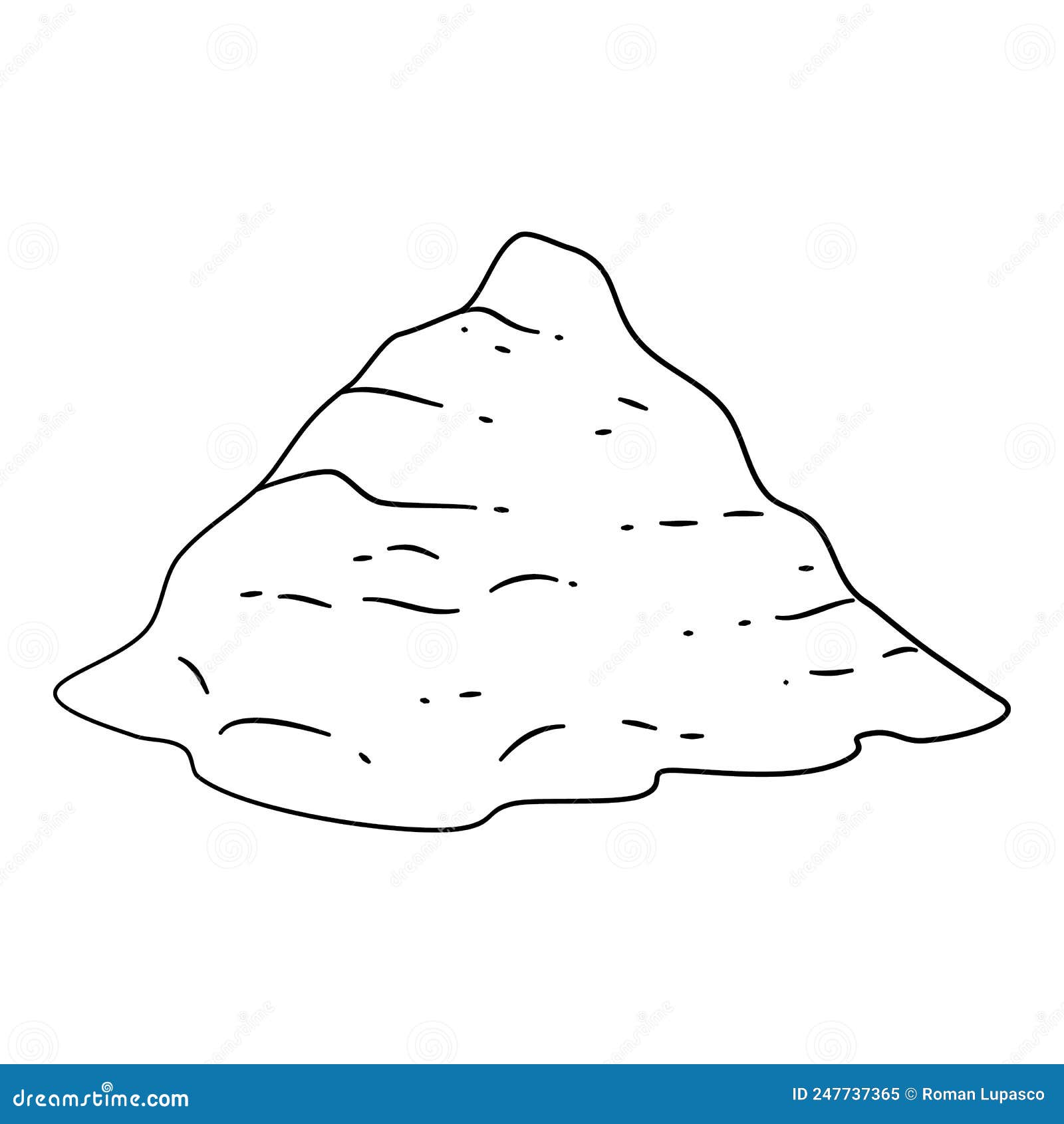 Pepper Powder Icon Outline, Hand Drawn Vector. Vegetable Chilli Stock ...