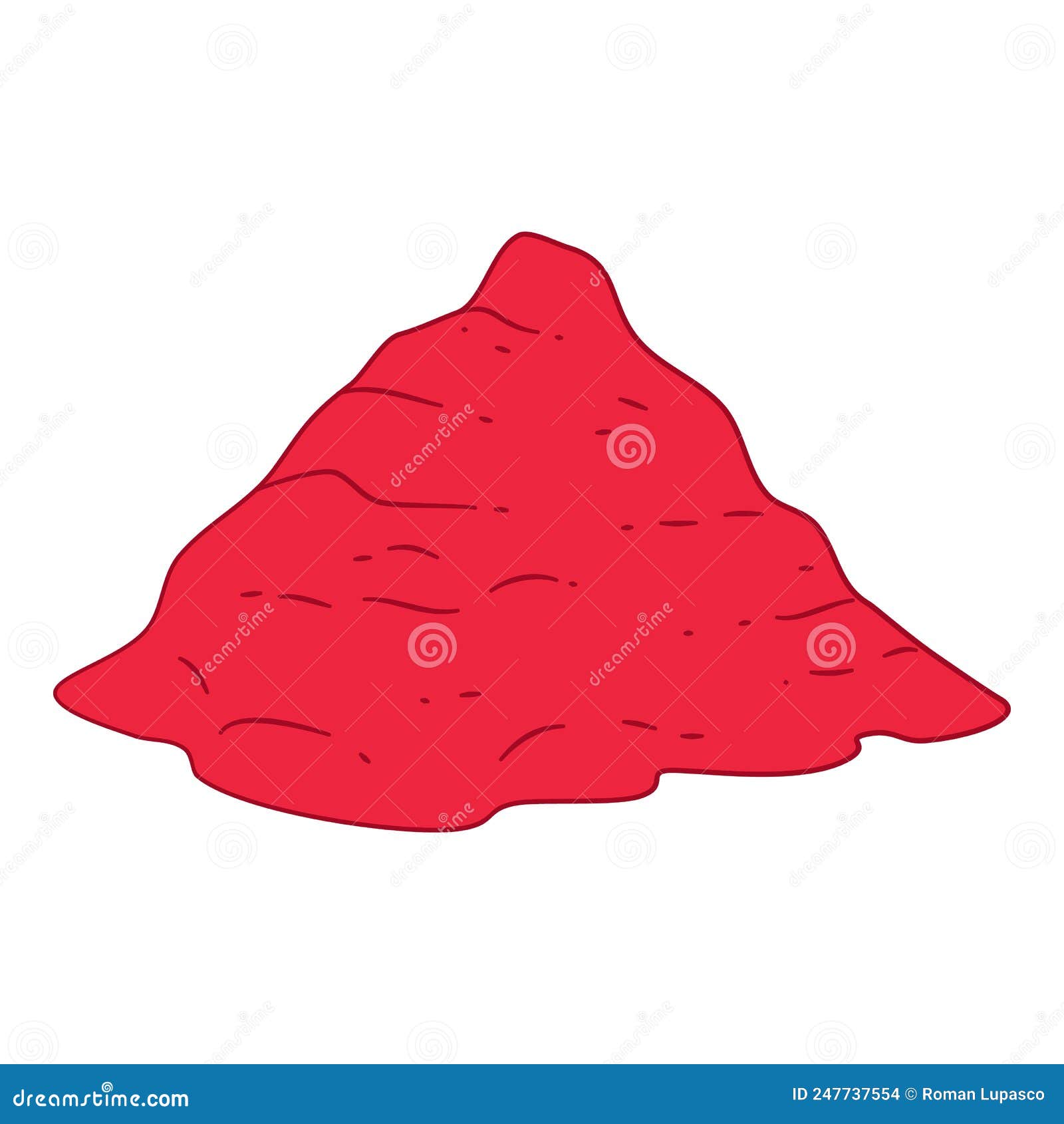 Pepper Powder Icon Outline, Hand Drawn Vector. Vegetable Chilli Stock ...