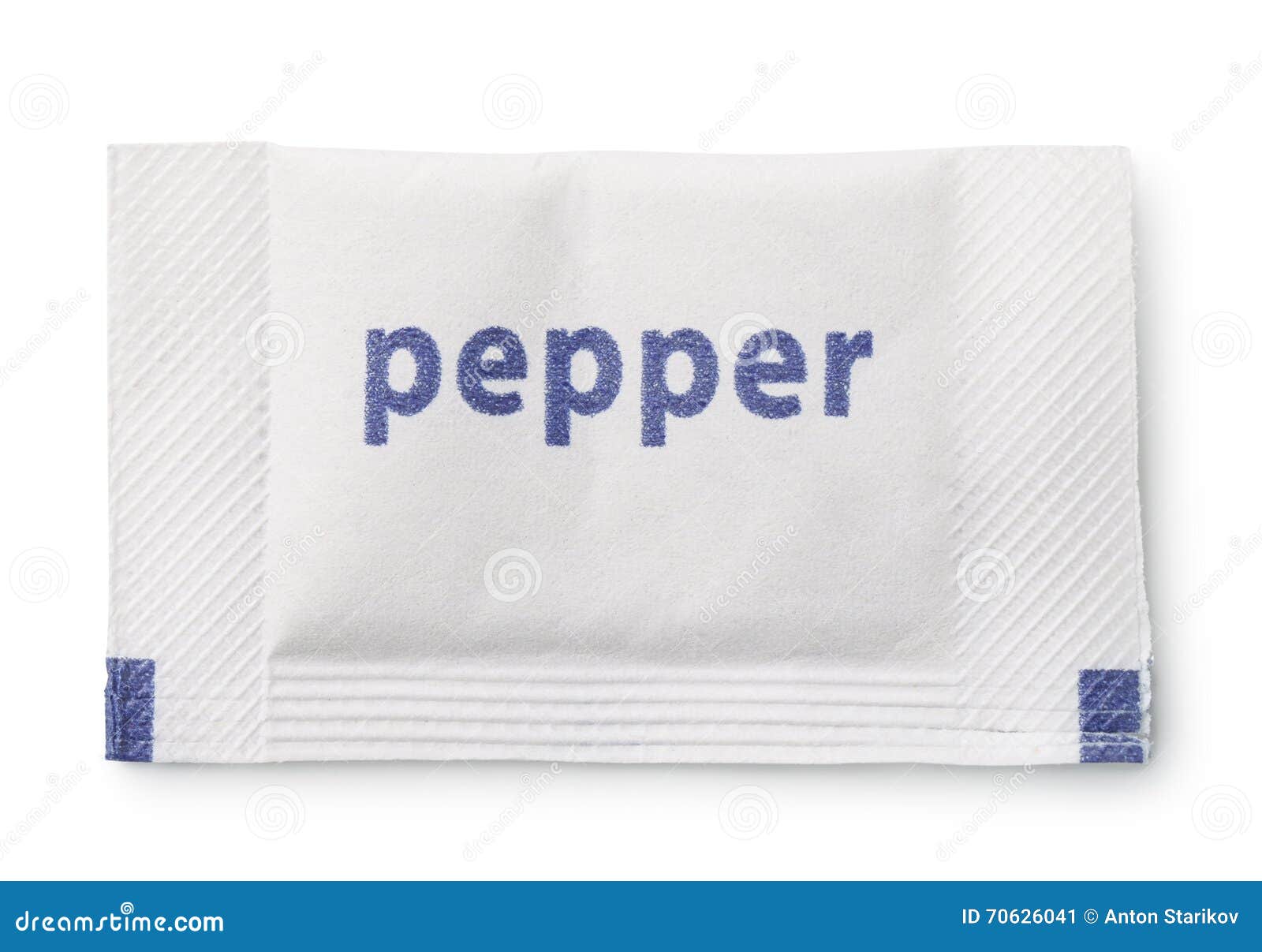 Pepper sachet stock image. Image of sachet, condiment - 70626041