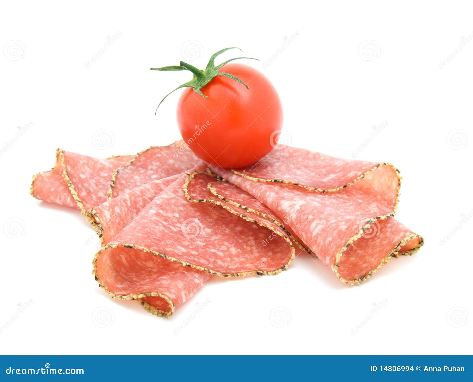 Pepper salami stock photo. Image of ripe, slice, salami - 14806994