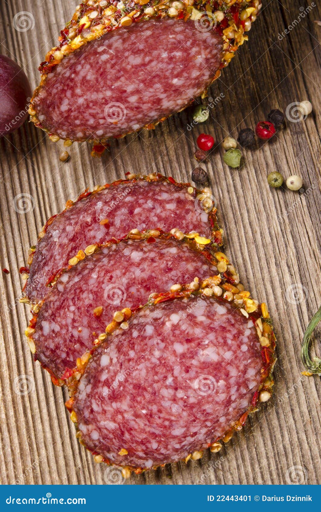 Pepper salami stock image. Image of cheese, breakfast - 22443401