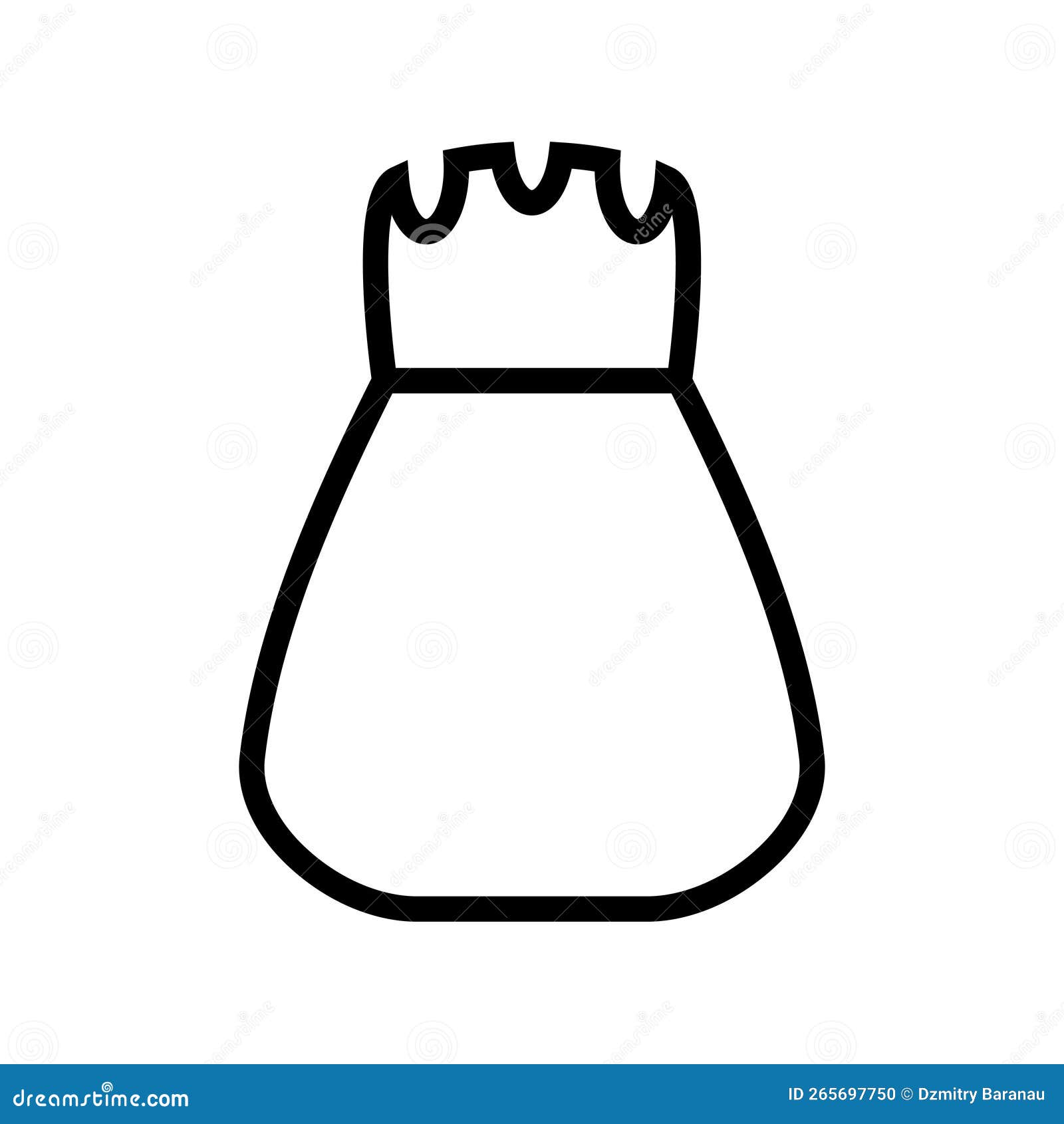 Pepper Shaker Icon Line Isolated on White Background. Black Flat Thin ...