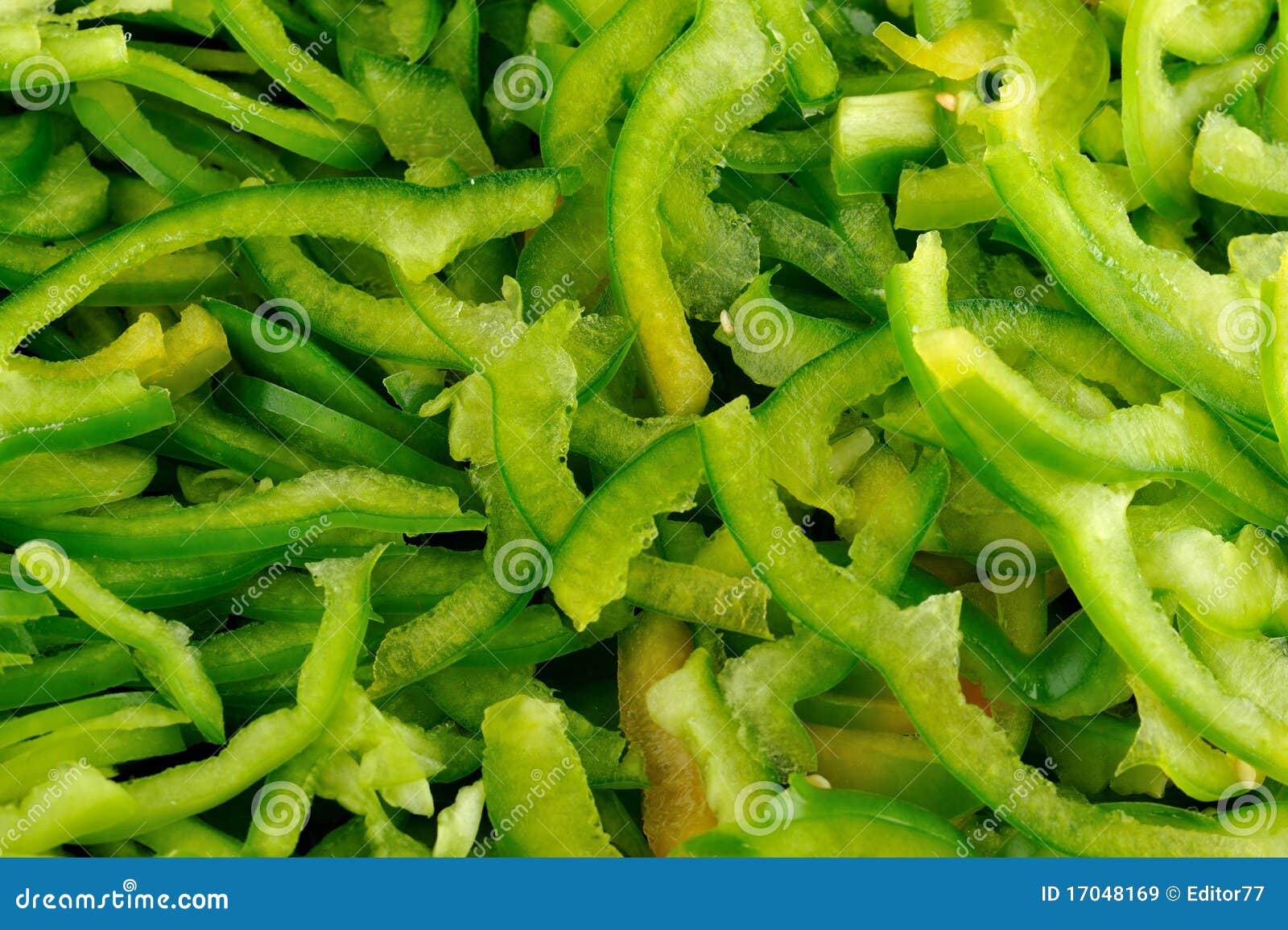 Slices of the Green Capsicum Stock Image - Image of capsicum ...