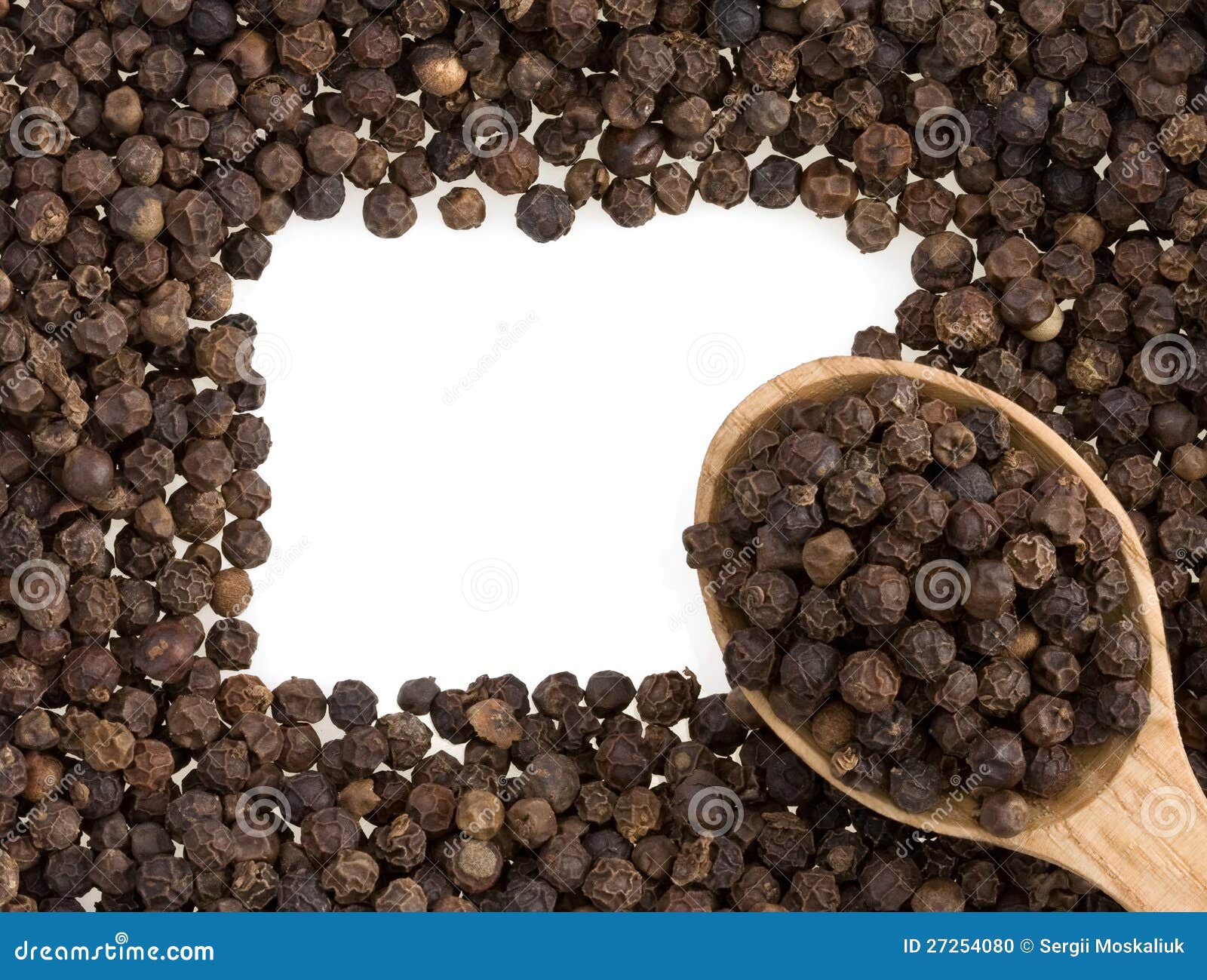 Pepper and spoon on white stock photo. Image of culture - 27254080