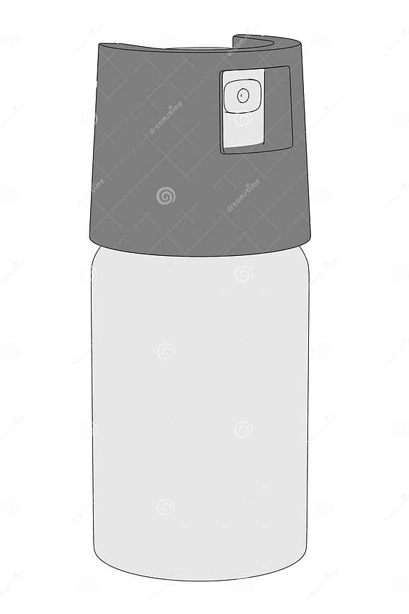 Pepper spray stock illustration. Illustration of drawing - 54685711