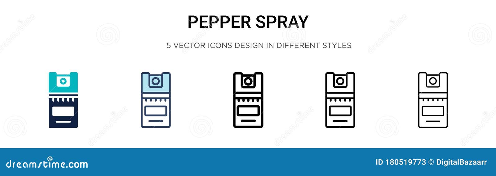 Pepper Spray Icon in Filled, Thin Line, Outline and Stroke Style ...
