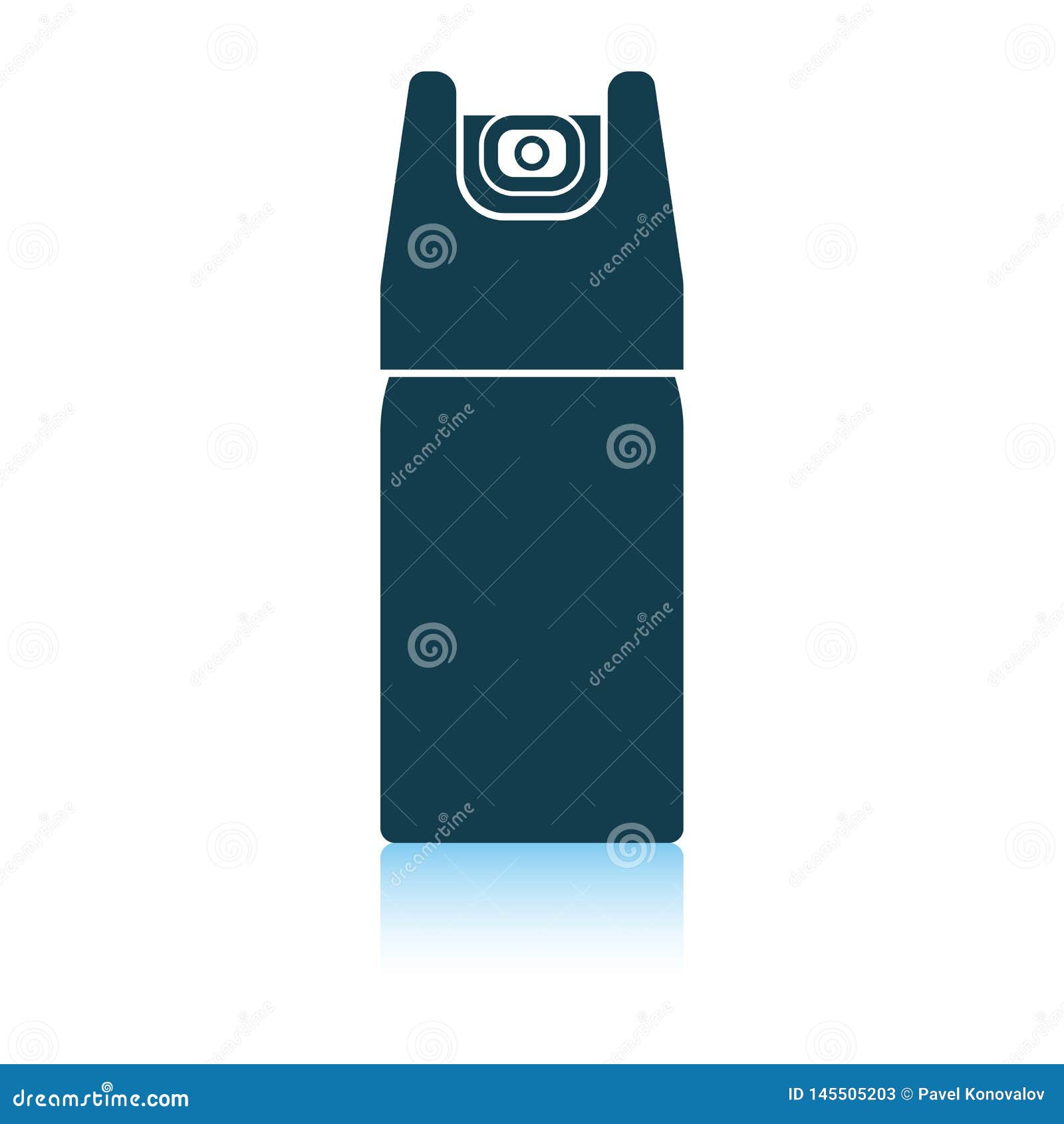 Pepper spray icon stock vector. Illustration of spray - 145505203