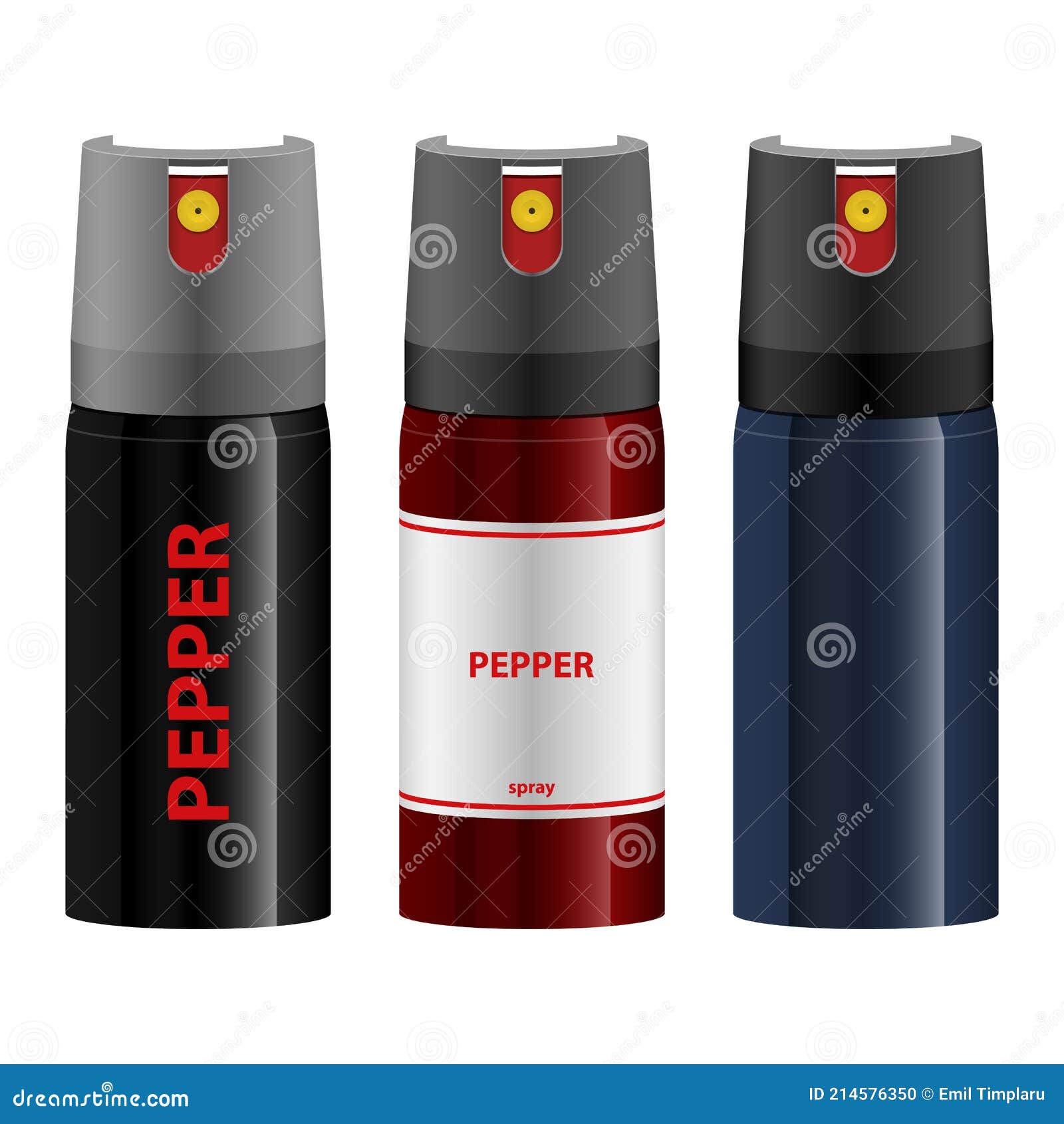 Pepper Spray Vector Design Illustration Stock Vector - Illustration of ...