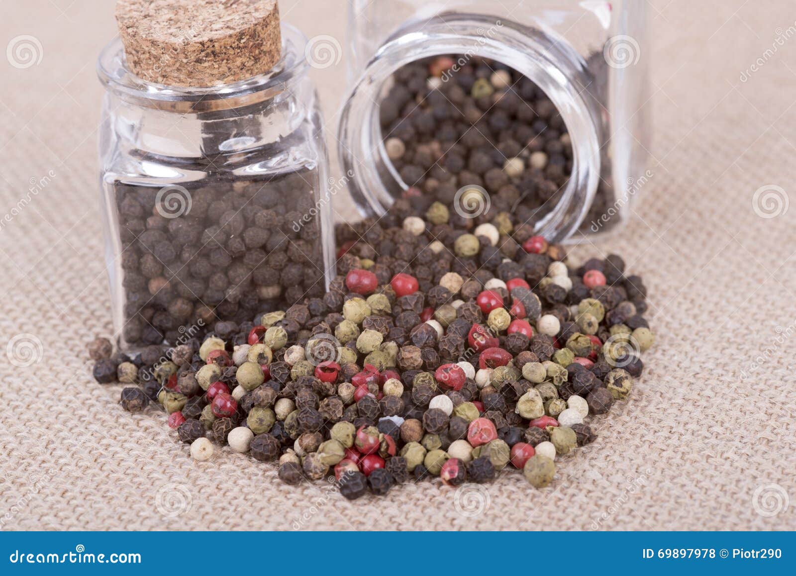 Pepper Stored in the Container Stock Photo - Image of grain, smell ...