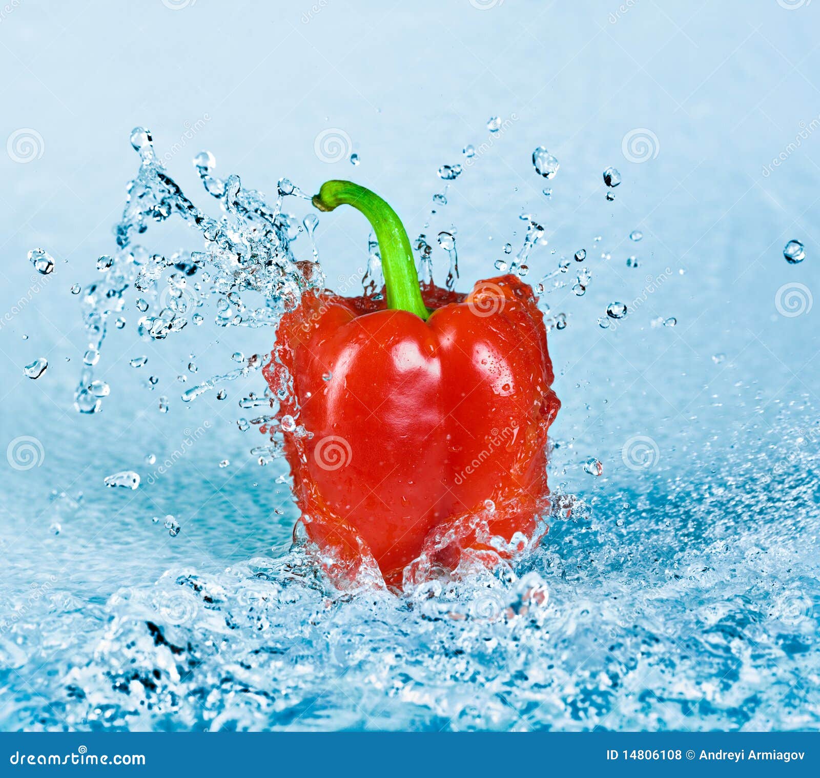 Pepper and water stock photo. Image of macro, freshness - 14806108