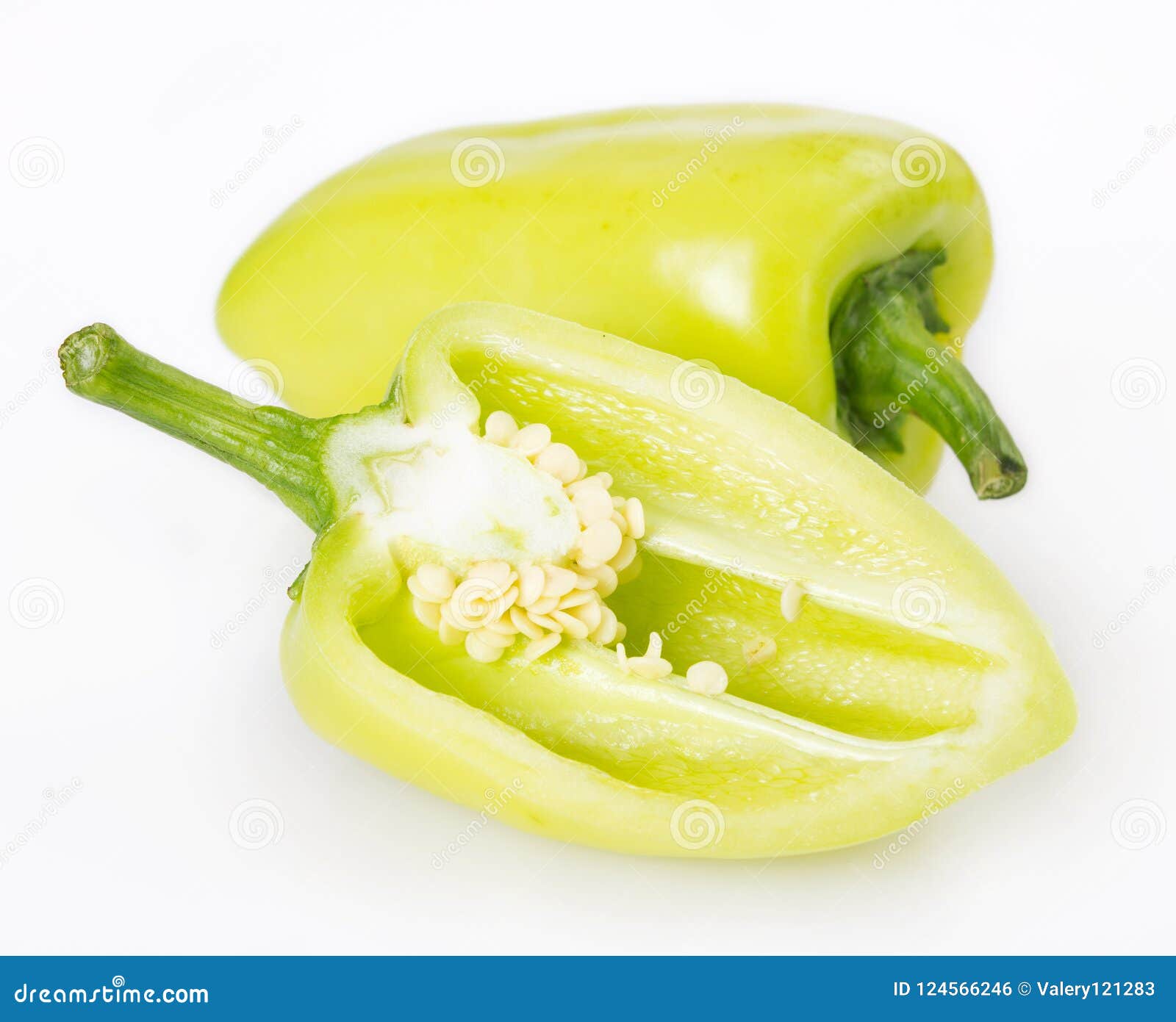 Pepper on white background stock photo. Image of ripe - 124566246