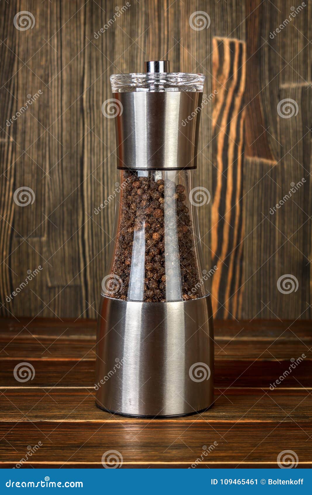 Peppermill stock image. Image of peppermill, wood, utensil - 109465461