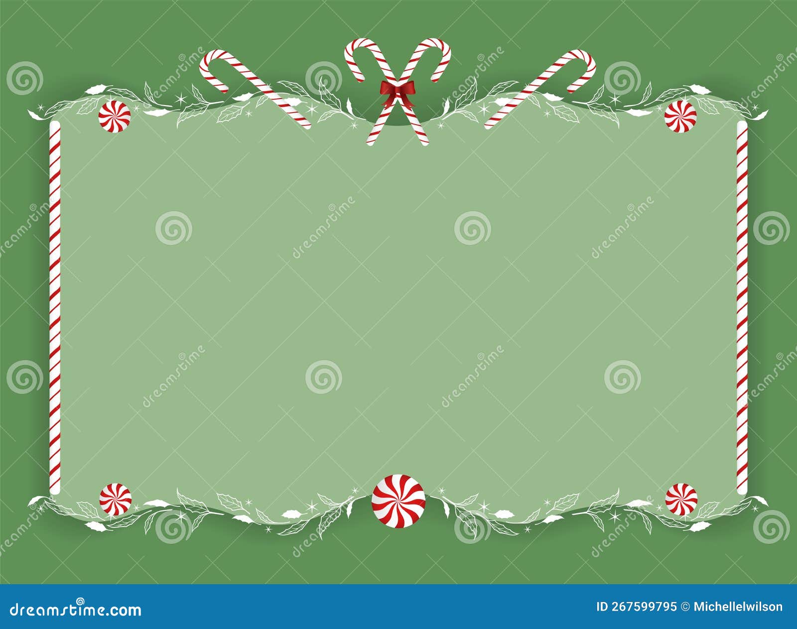 A Peppermint Candy Border Design Stock Vector - Illustration of lines ...