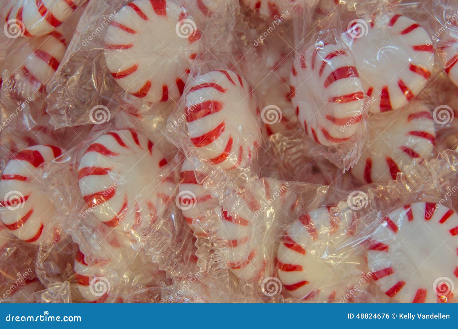 Peppermint Candies stock photo. Image of striped, close - 48824676