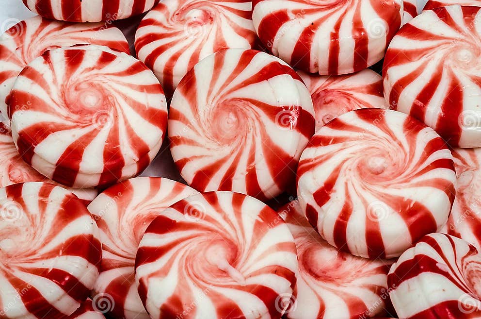 Peppermint candy spirals stock image. Image of retro - 50878385