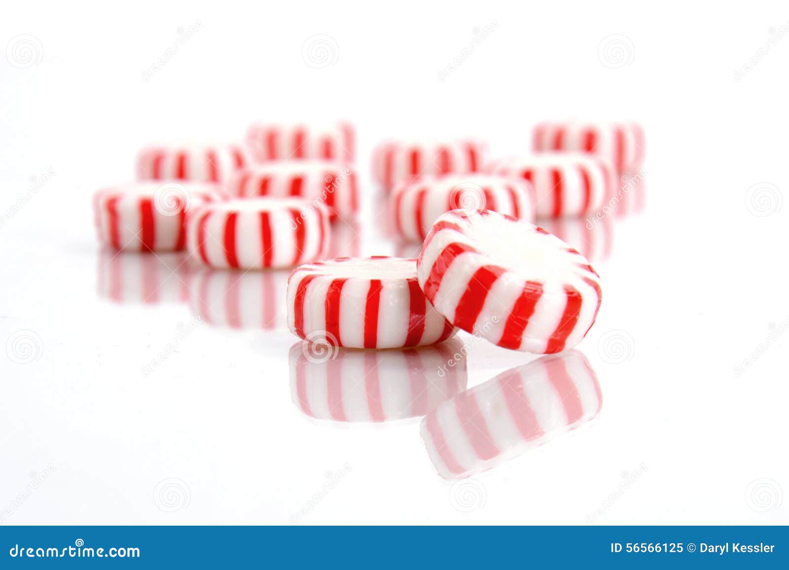 Peppermint Candy on a White Background Stock Image - Image of sugar ...