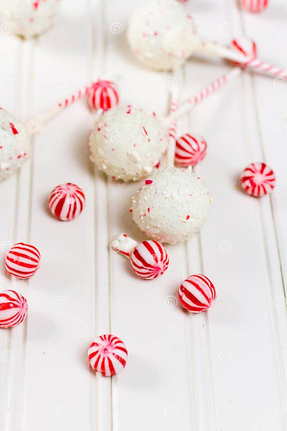 Peppermint Chocolate Cake Pops Stock Image - Image of gourmet ...