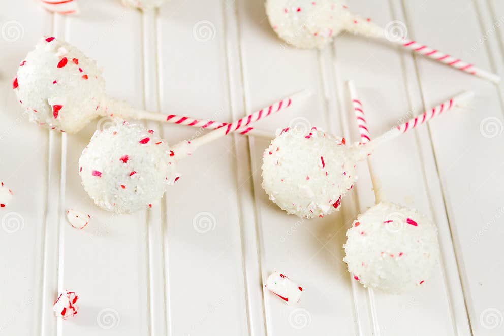 Peppermint Chocolate Cake Pops Stock Photo - Image of candies, gourmet ...