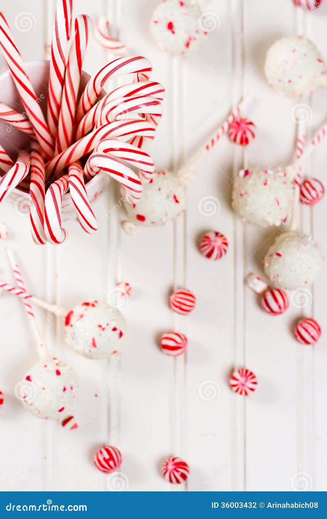 Peppermint Chocolate Cake Pops Stock Photo - Image of stick, small ...