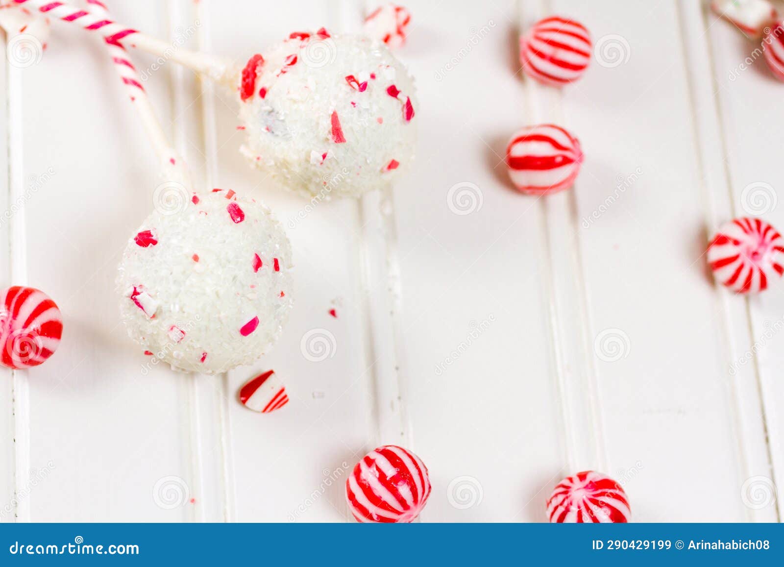 Peppermint Chocolate Cake Pops Stock Image - Image of sweets, candy ...
