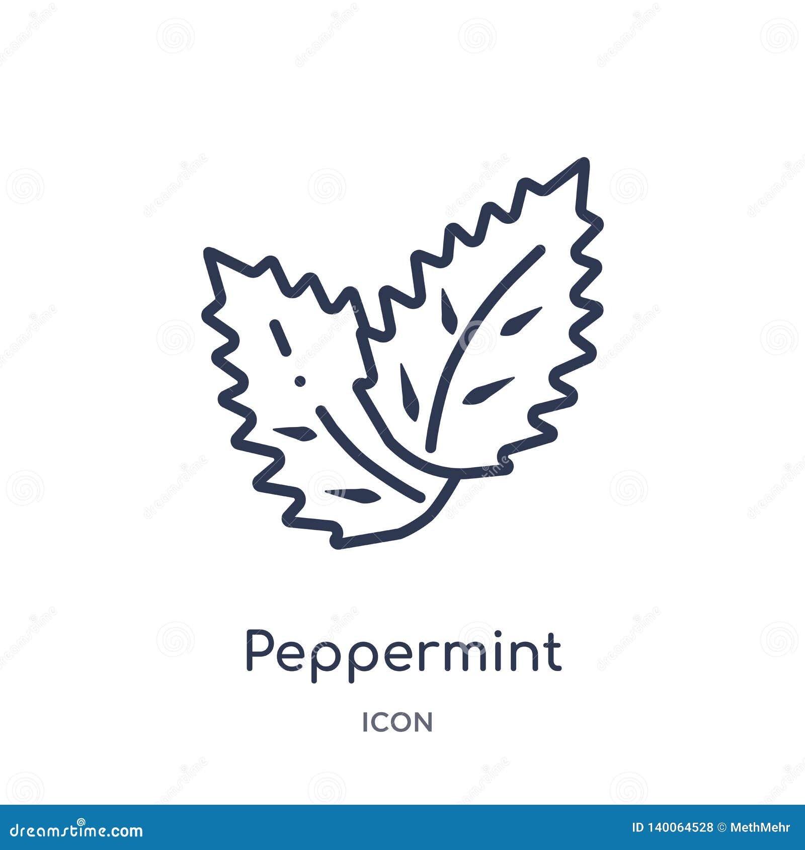 Peppermint Icon from Nature Outline Collection. Thin Line Peppermint ...