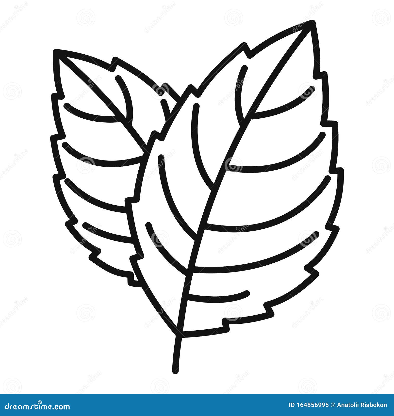 Peppermint Icon, Outline Style Stock Vector - Illustration of line ...