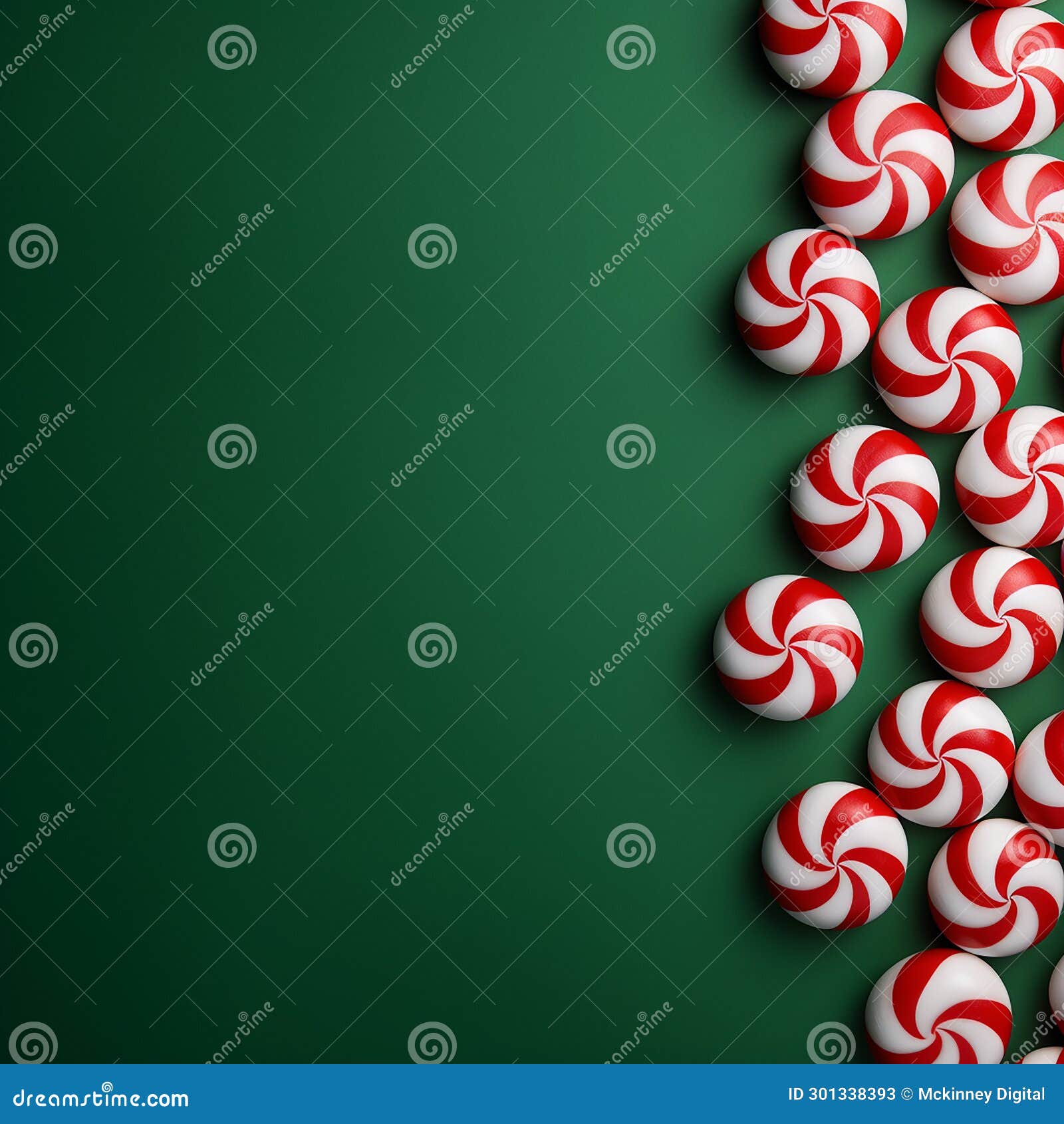 Peppermint Inspired Background in Fun Whimsical Design. Stock ...