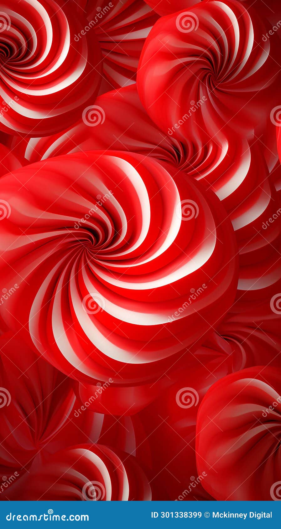 Peppermint Inspired Background in Fun Whimsical Design. Stock ...