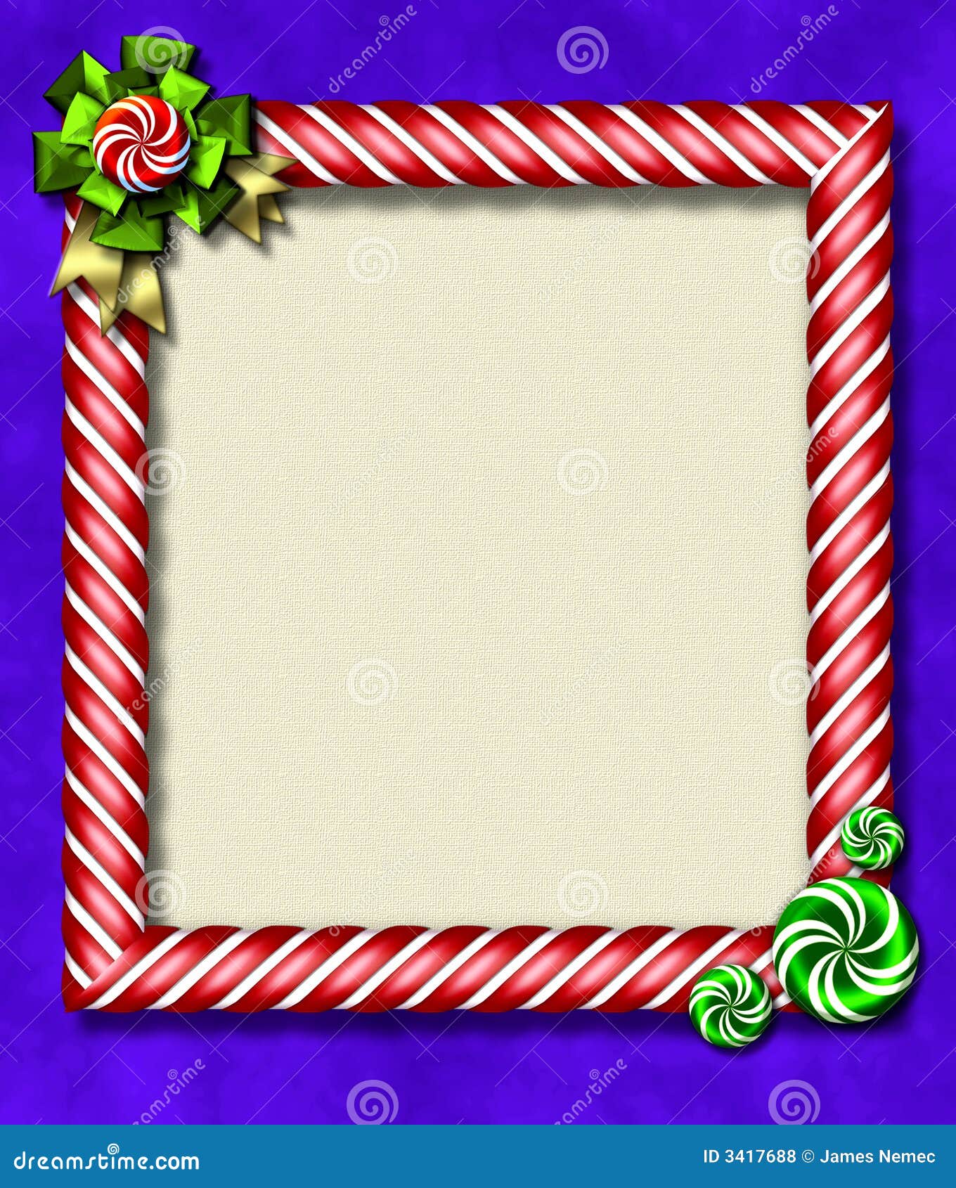 Peppermint x-mas frame stock illustration. Illustration of party - 3417688