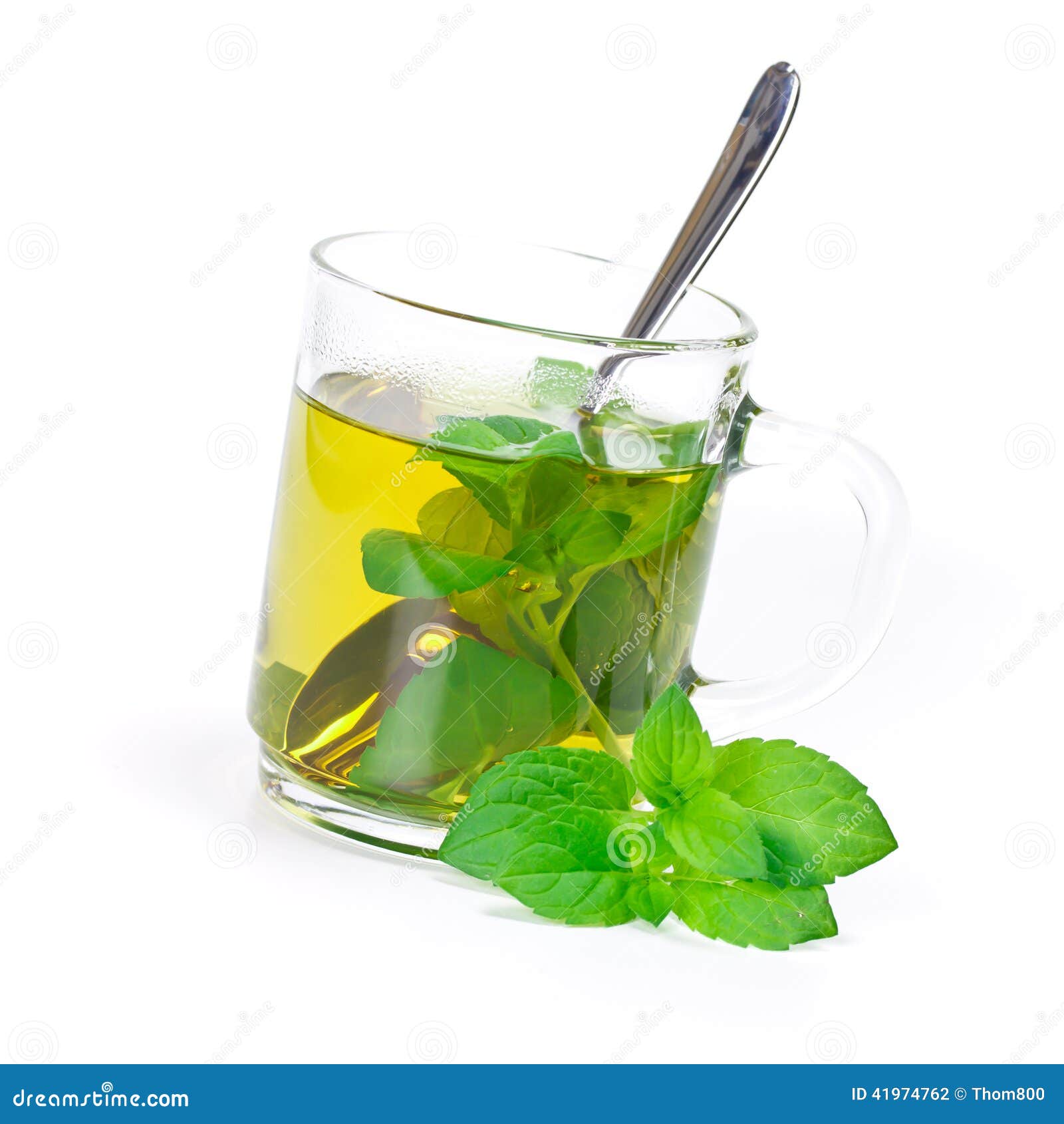 Peppermint tea stock photo. Image of teapot, green, organic - 41974762
