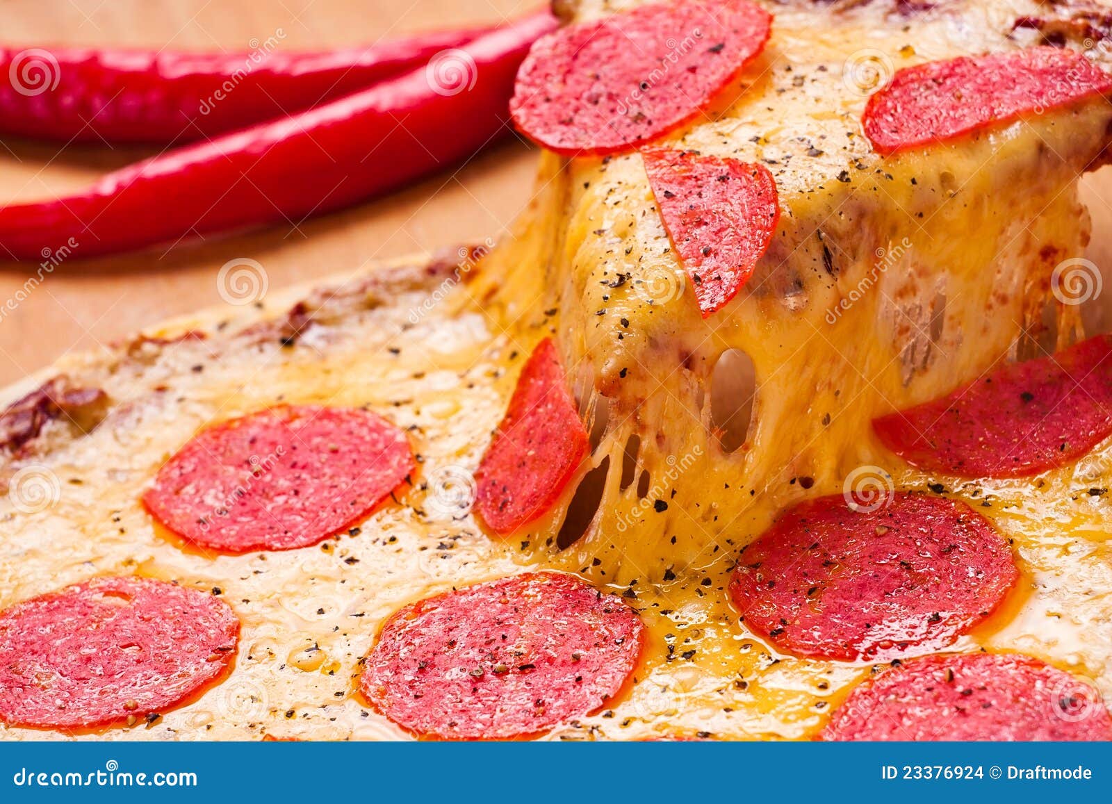Pepperoni stock photo. Image of pepper, pepperoni, horizontal - 23376924