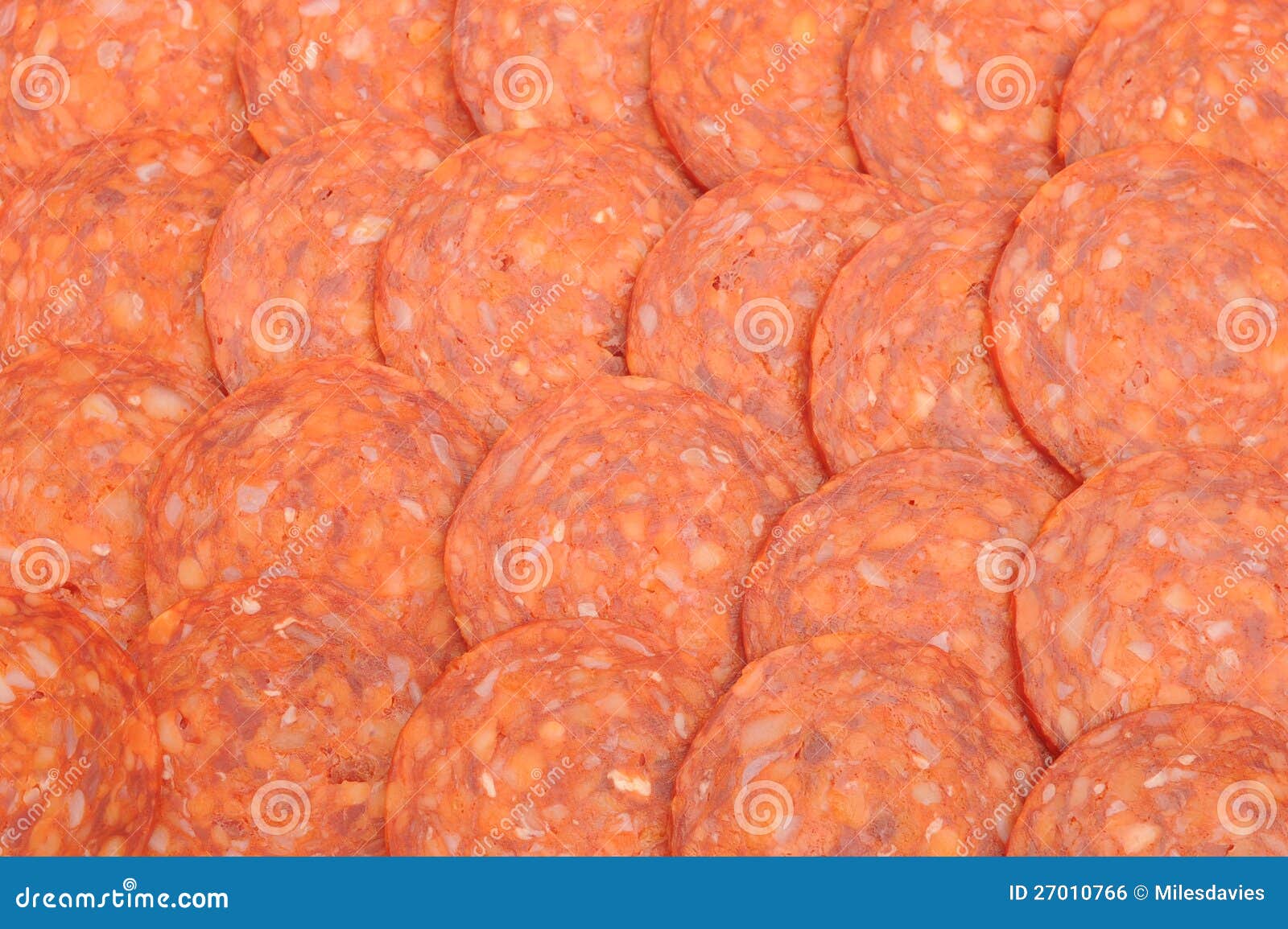 Pepperoni background stock photo. Image of slices, italian - 27010766