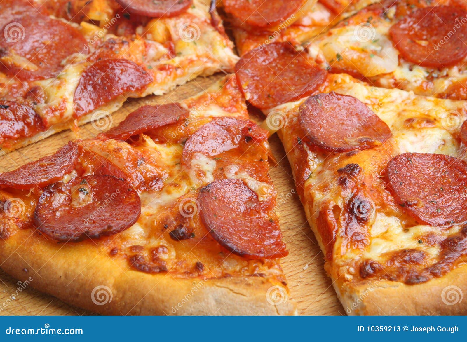 Pepperoni Pizza stock image. Image of sliced, pepperoni - 10359213