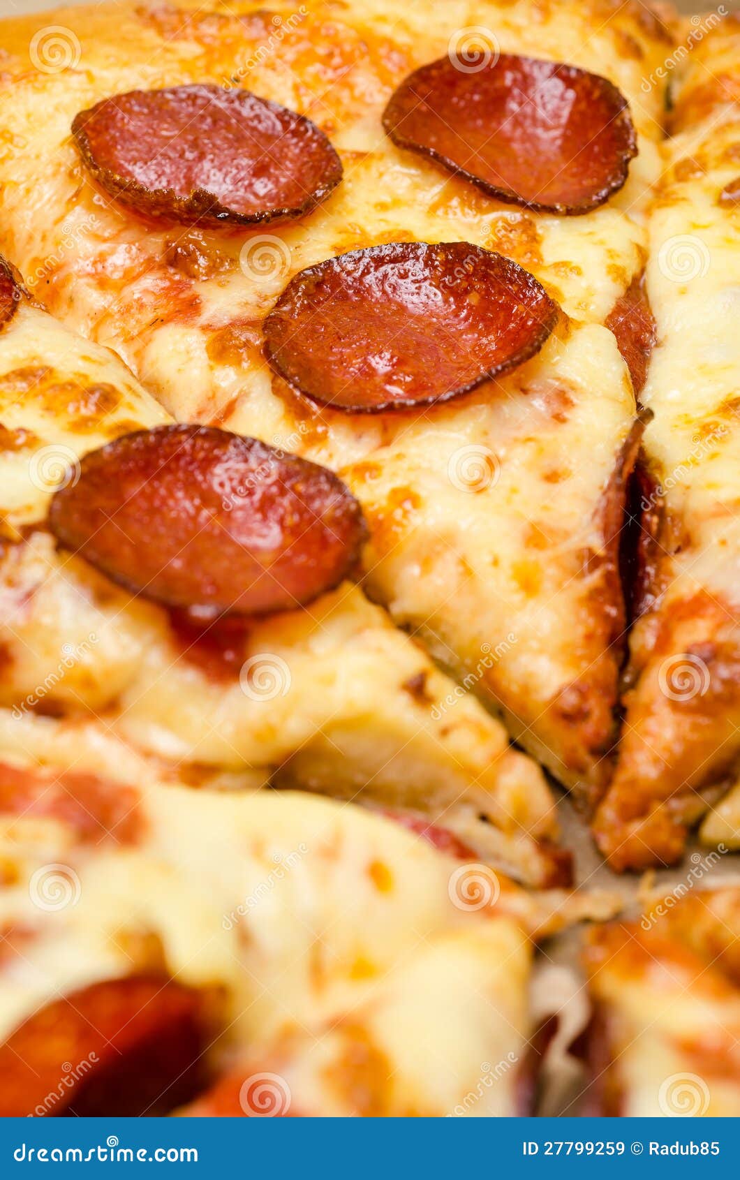 Pepperoni Pizza stock image. Image of cook, cheese, eating - 27799259