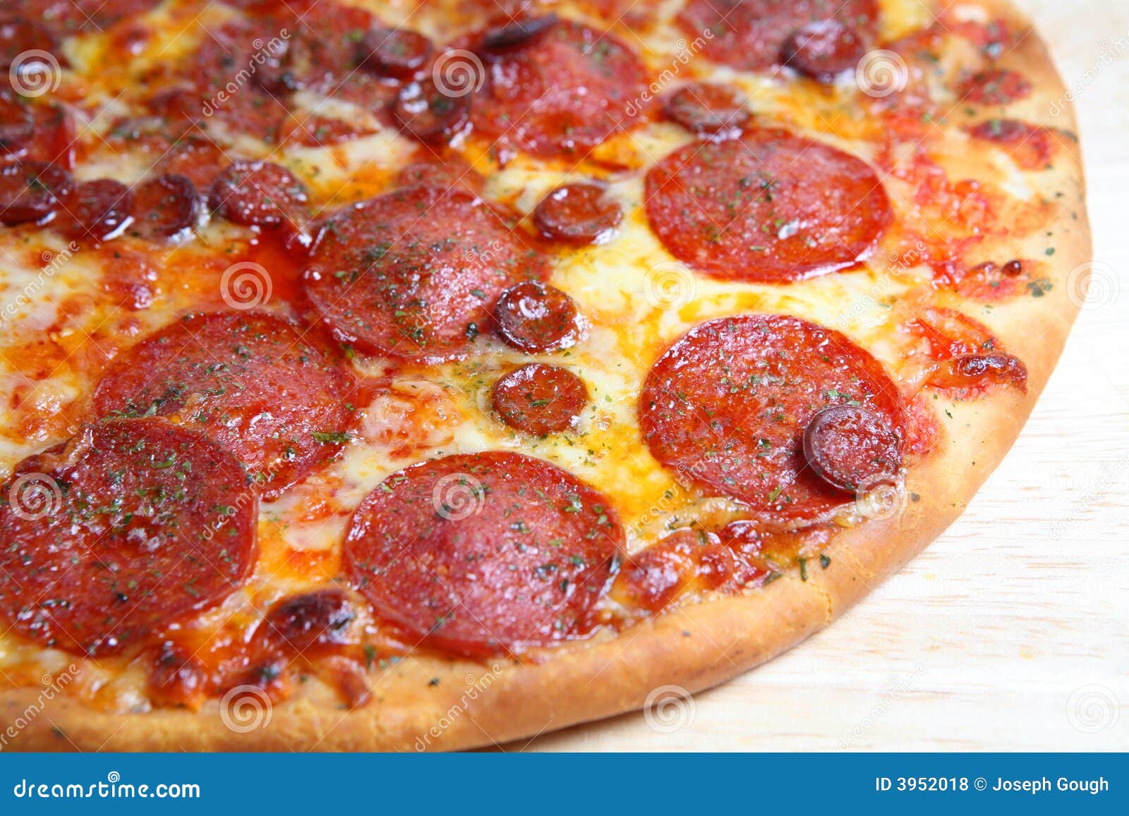Pepperoni Pizza stock photo. Image of cuisine, food, pepperoni - 3952018