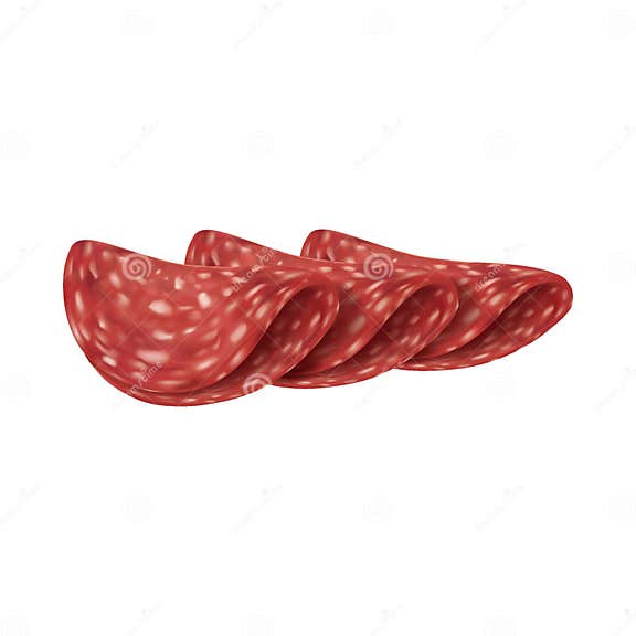Pepperoni. Vector Illustration Decorative Design Stock Vector ...